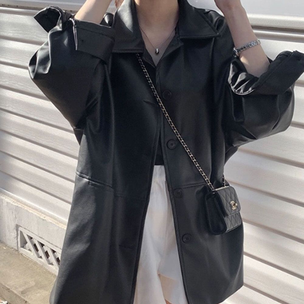 데일리나인 무료배송 Dnyne 여성 데일리 오버핏 여성 캐주얼 하프 래더 자켓 패션 점퍼 야상점퍼 바람막이 여 여자 아우터 겨울점퍼