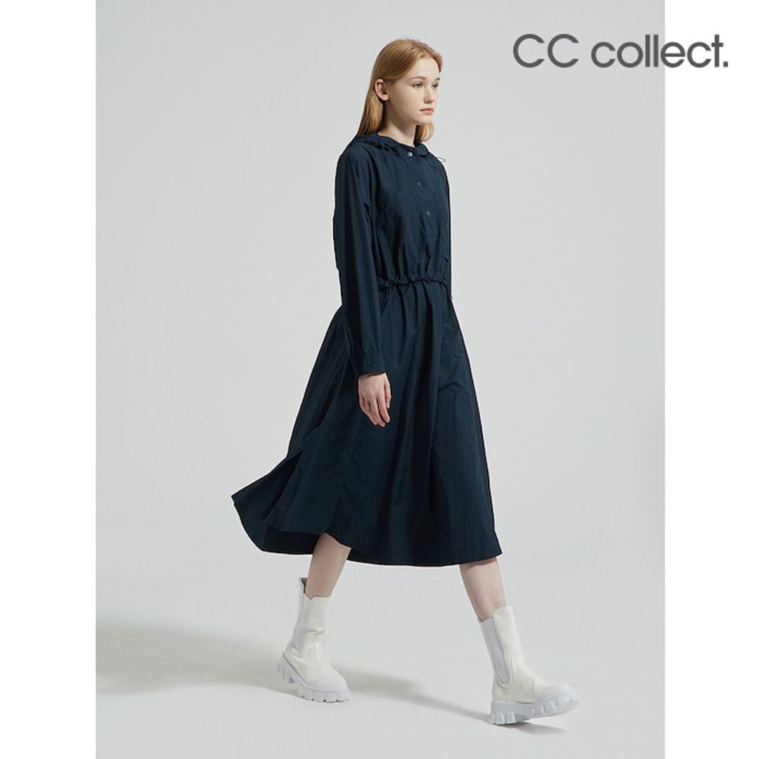 포스티 Cc콜렉트 드로우스트링 후드 원피스 Nyc223pse022