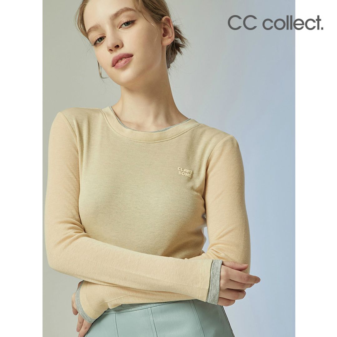 포스티 Cc콜렉트 레이어드 슬림 티셔츠 Bec231psm028