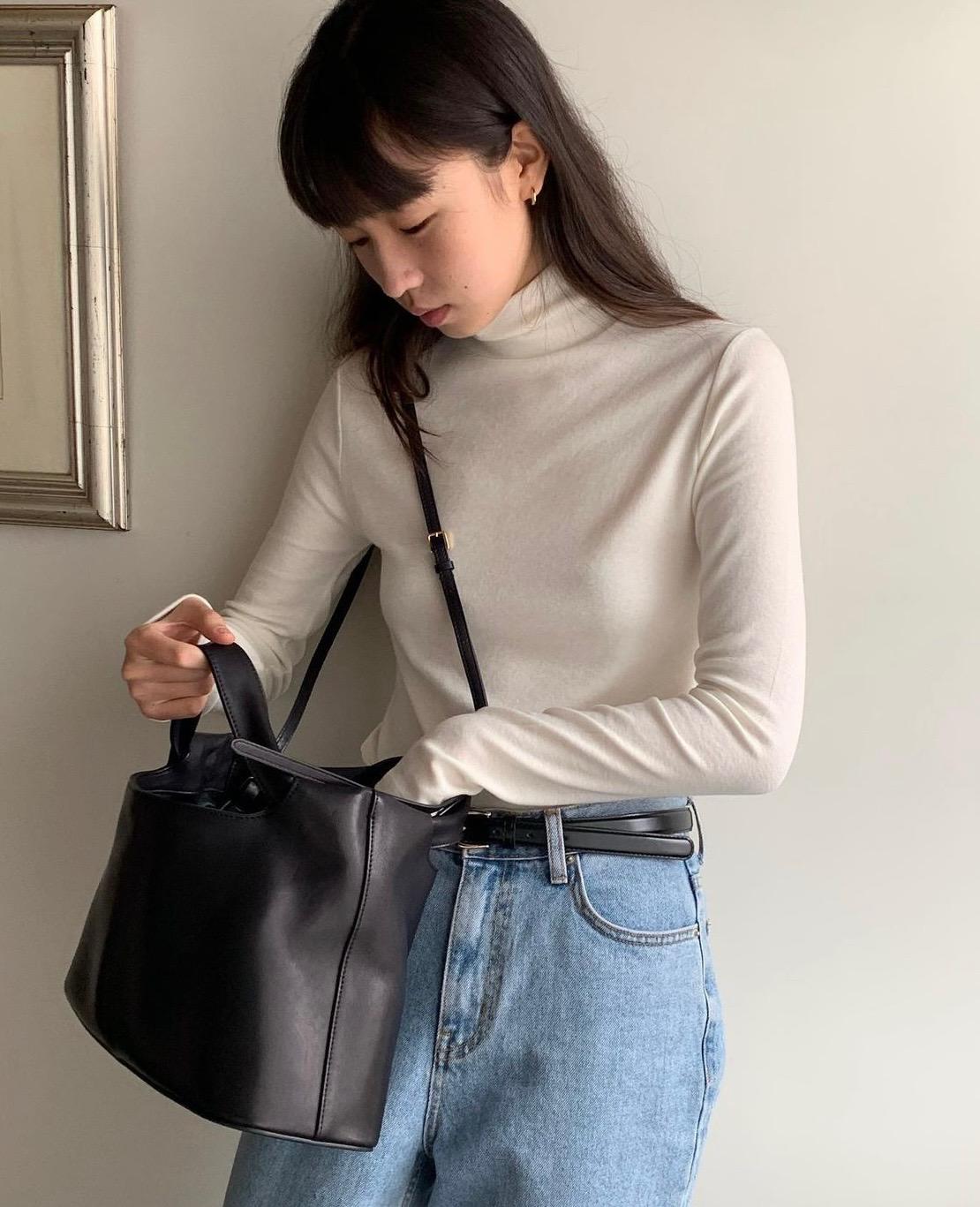 나우어데이즈 jinsim 진심 베르트 폴라 티셔츠 울 텐셀 긴팔 터틀넥 이너 t (5col)