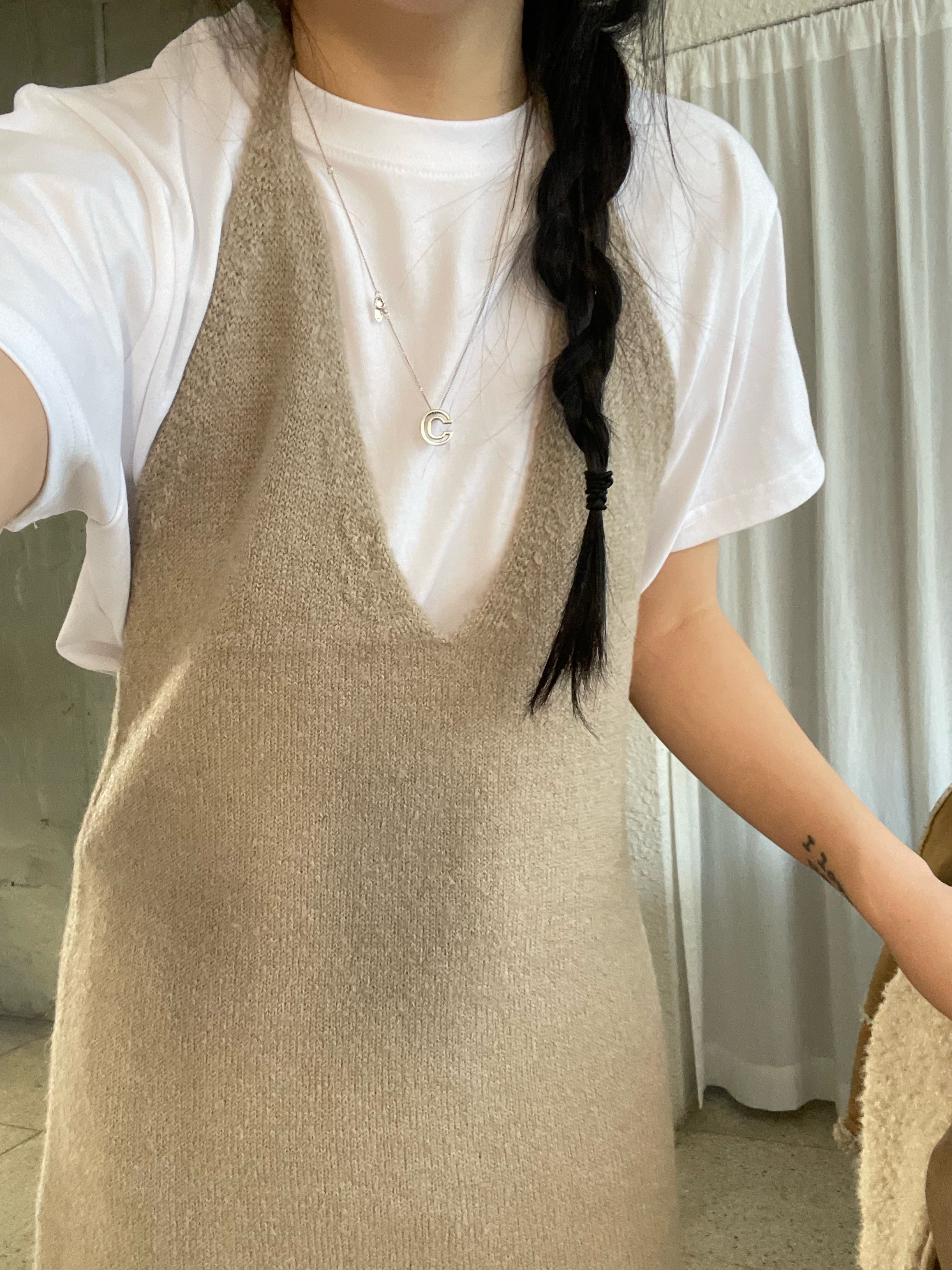 피핀샵 피핀샵 ppinshop 니트 홀터 (2col)