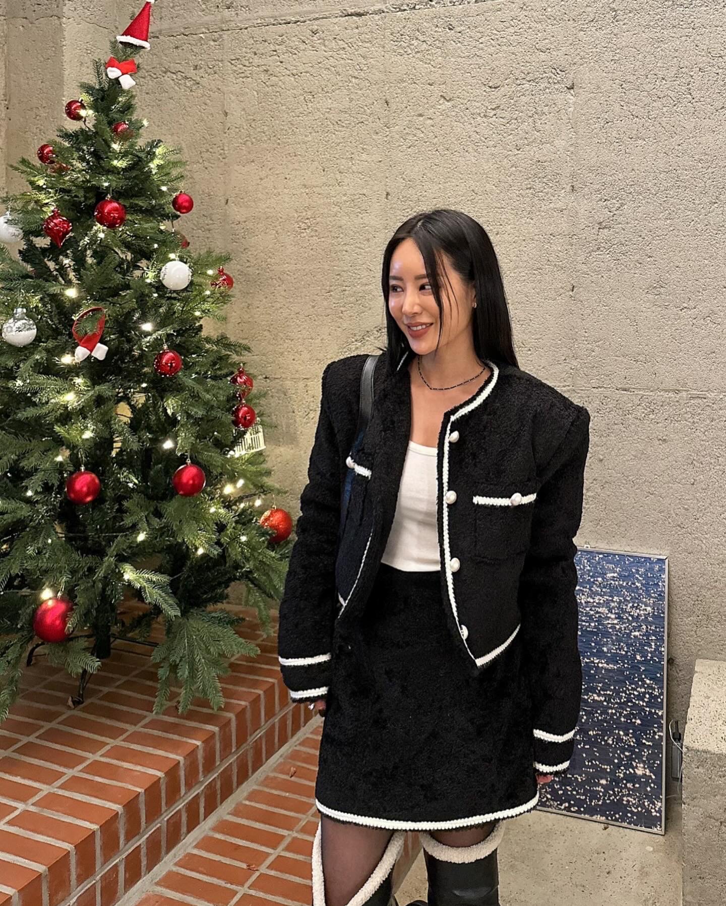 제니 진주 라인 트위드 자켓 (2col)