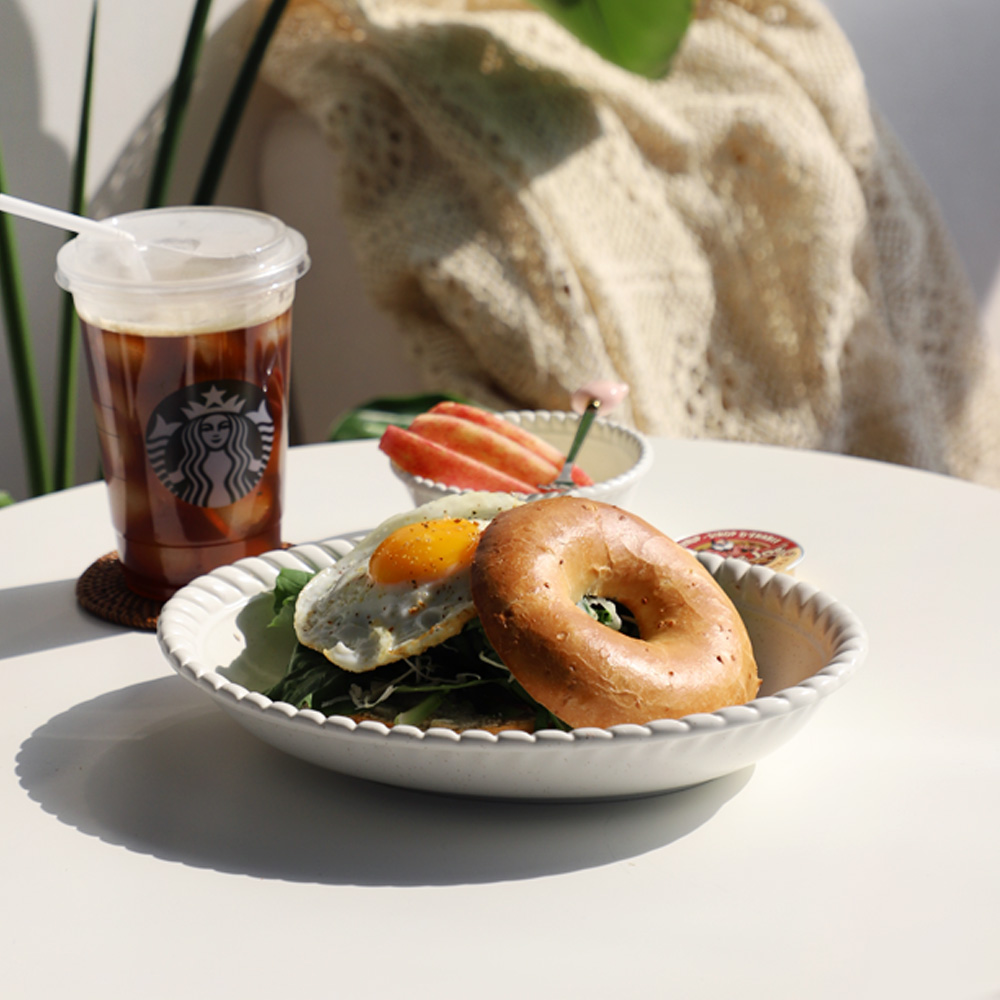 키친몰링 오베른 도자기 타원접시 2color 1p