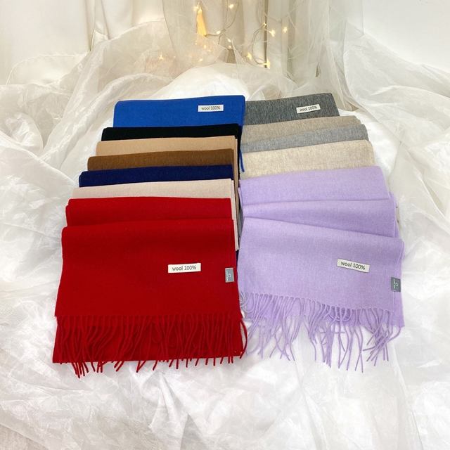 나라제이 12컬러 고급 울100 울머플러 겨울 목도리 머플러 선물 커플 여자 남자 남성 목돌이 그레이 회색 빨간 레드 빨강 블루 연보라 베이지 네이비 남색 차콜