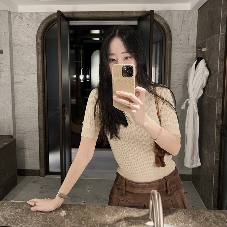 cable cashmere half knit (4color)