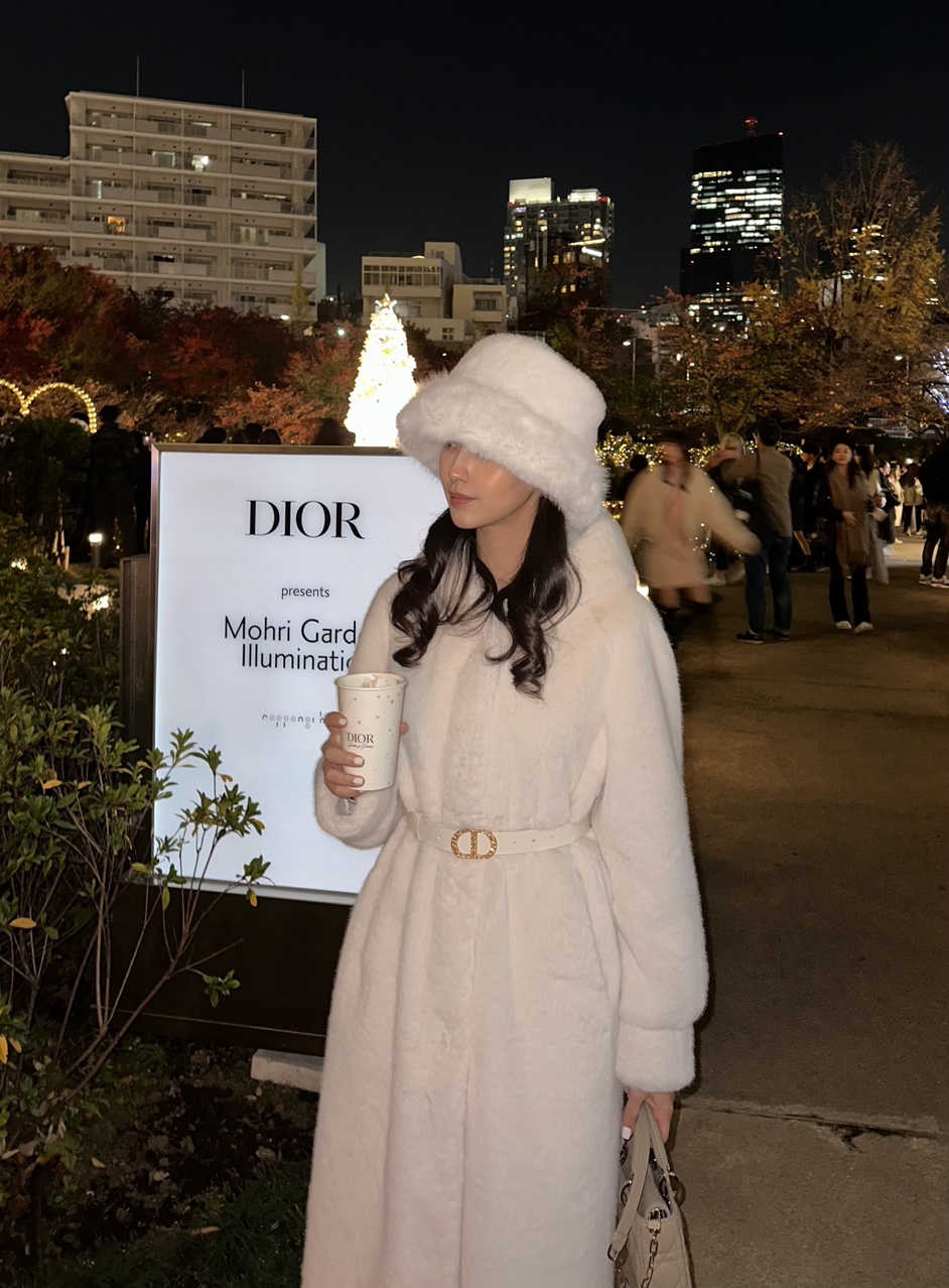 무배제이원 선물프로모션크리스마스 에코퍼 윤기 페이크퍼 롱 후드 밍크 코트3col