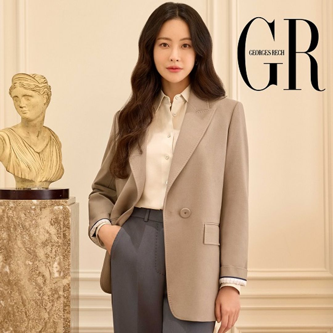 포스티 Gr 22fw 셀렌느 울 블렌디드 보이핏 자켓