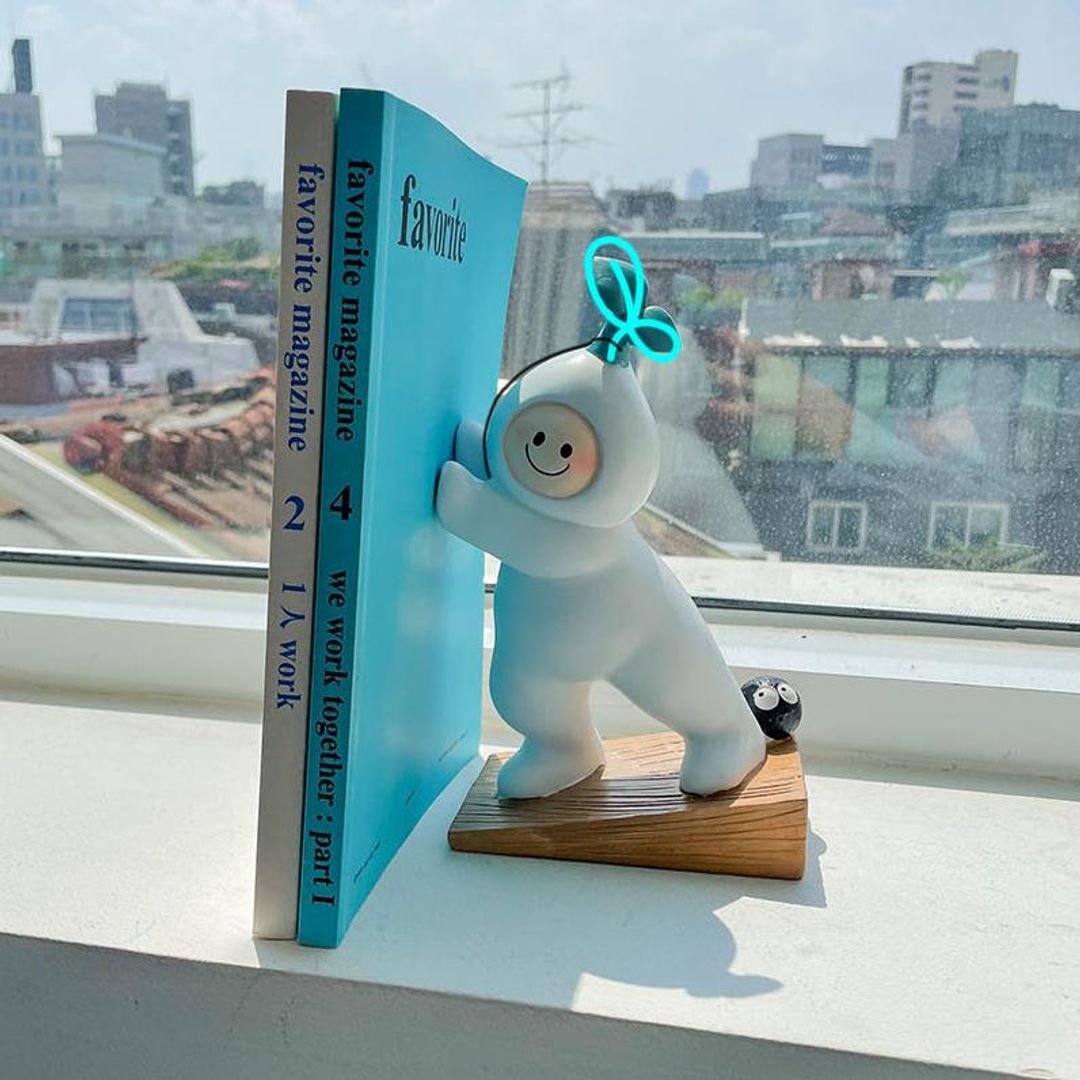 귀여운 인테리어 오브제 북앤드 책지지대 장식품 책꽂이 책고정 책장 소품 캐릭터 북엔드