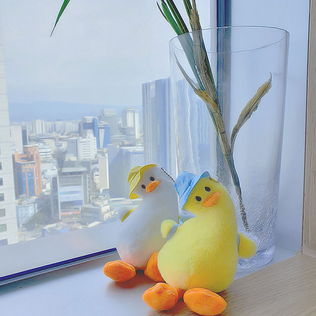 갸우뚱 오리 인형 키링 백팩버전