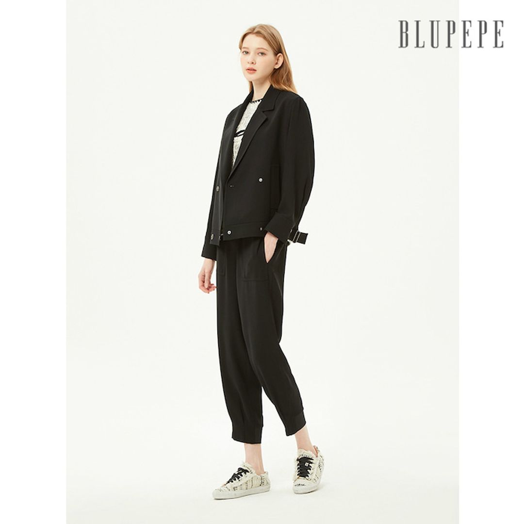 포스티 블루페페 테일러드 카라 점퍼 Bkp231msf731