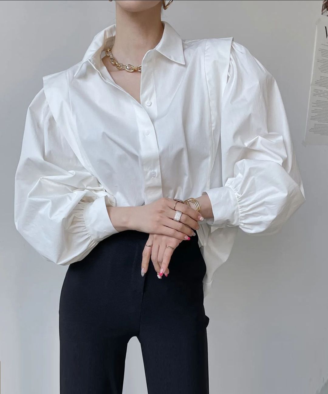 Md추천 무료배송 퍼프남방 퍼프셔츠 루즈핏 벌룬남방 벌룬셔츠남방 정장셔츠 정장와이셔츠 정장오버빗와이셔츠 오버핏셔츠