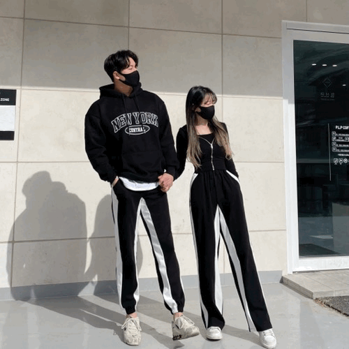 조거and와이드 롱다리 와이드팬츠 조거 트레이닝 세트 밴딩 긴바지 커플룩 시밀러룩 커플바지 카고 바지 남녀공용 빅사이즈 데일리