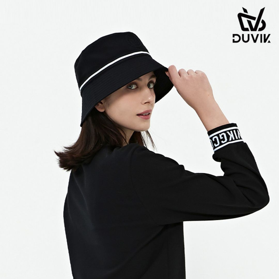 포스티 듀빅 여성 배색포인트 버킷햇 벙거지모자 Dd1wap744bk