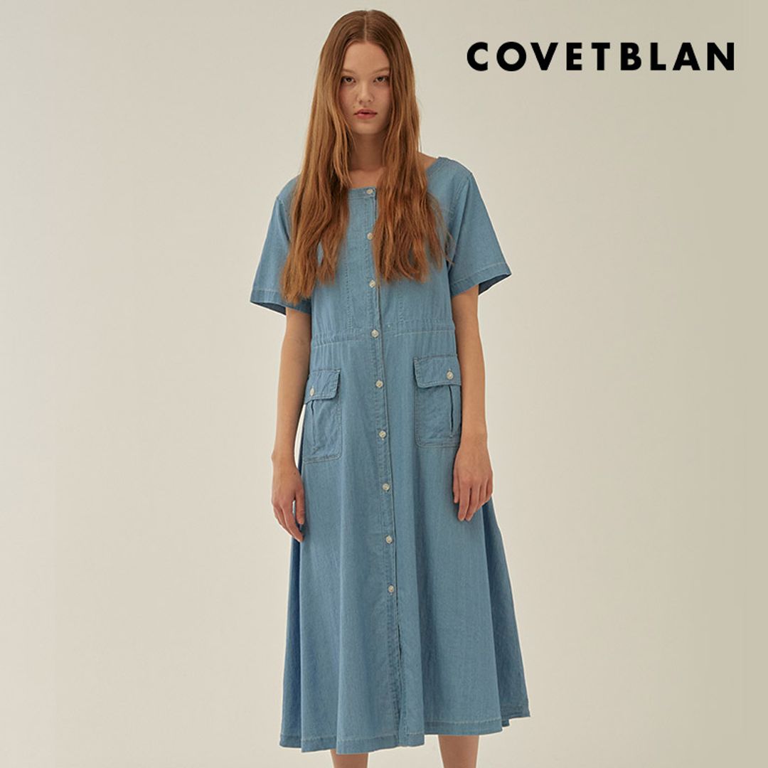 포스티 Covetblan 스트링 데님 원피스v214mop251w