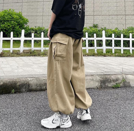 으니샵 당일 3컬러 카고와이드벌룬팬츠 남성카고바지 벌룬바지 와이드카고바지 와이드팬츠 와이드카고팬츠 카고바지 카고팬츠 남자카고바지 여성오버핏바지 밴딩바지 남여공용 힙한팬츠