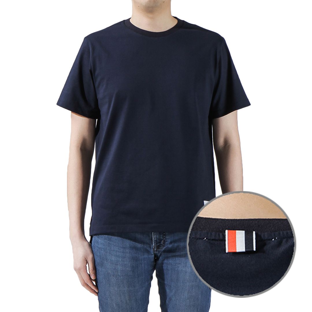 포스티 톰브라운 23ss Mjs067a 00042 415 남성 삼선 반팔 티셔츠