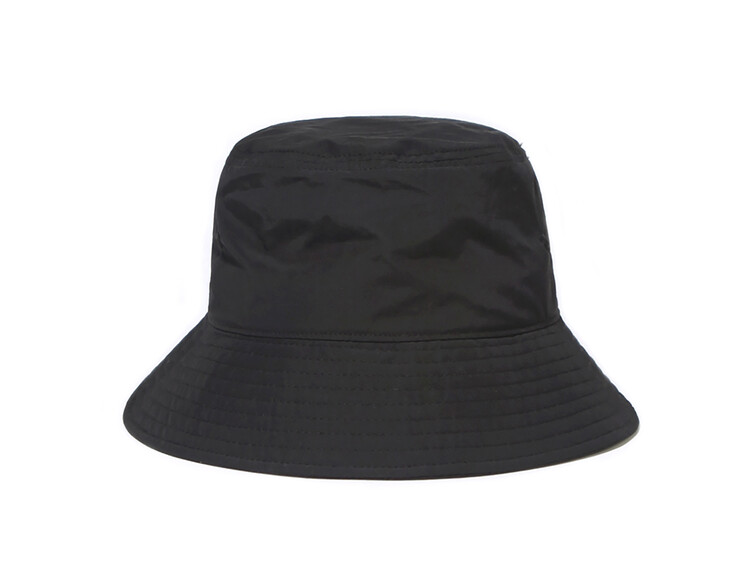 WASHA NYLON BASIC BUCKET HAT-BLACK