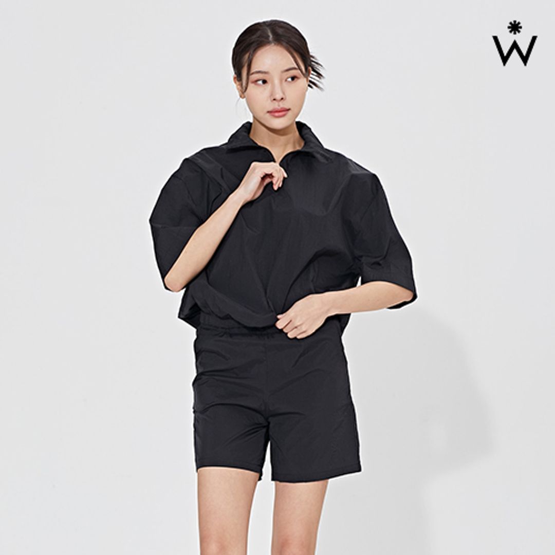 포스티 아노락 하프 집업 반팔 트레이닝 셋업 Wiaaop058