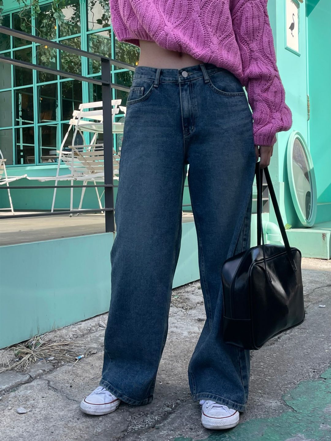 무료배송 바지맛집💖 아트 캣워싱 데님 데님팬츠 여자청바지 여자와이드청바지 키큰여자청바지 롱 청바지 중청 진청 연청
