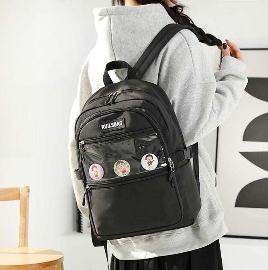백팩 예쁜가방 2컬러 도서관 배낭 학교 책가방 여행 포켓 주머니 나들이 등산