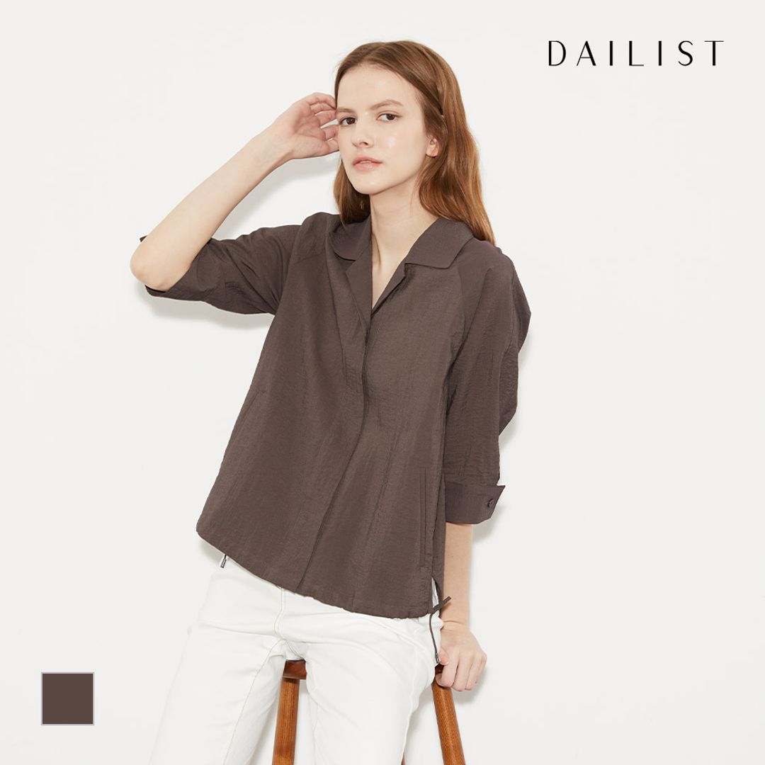 포스티 신상 데일리스트 셔츠카라 블라우스mdbnl3m3351