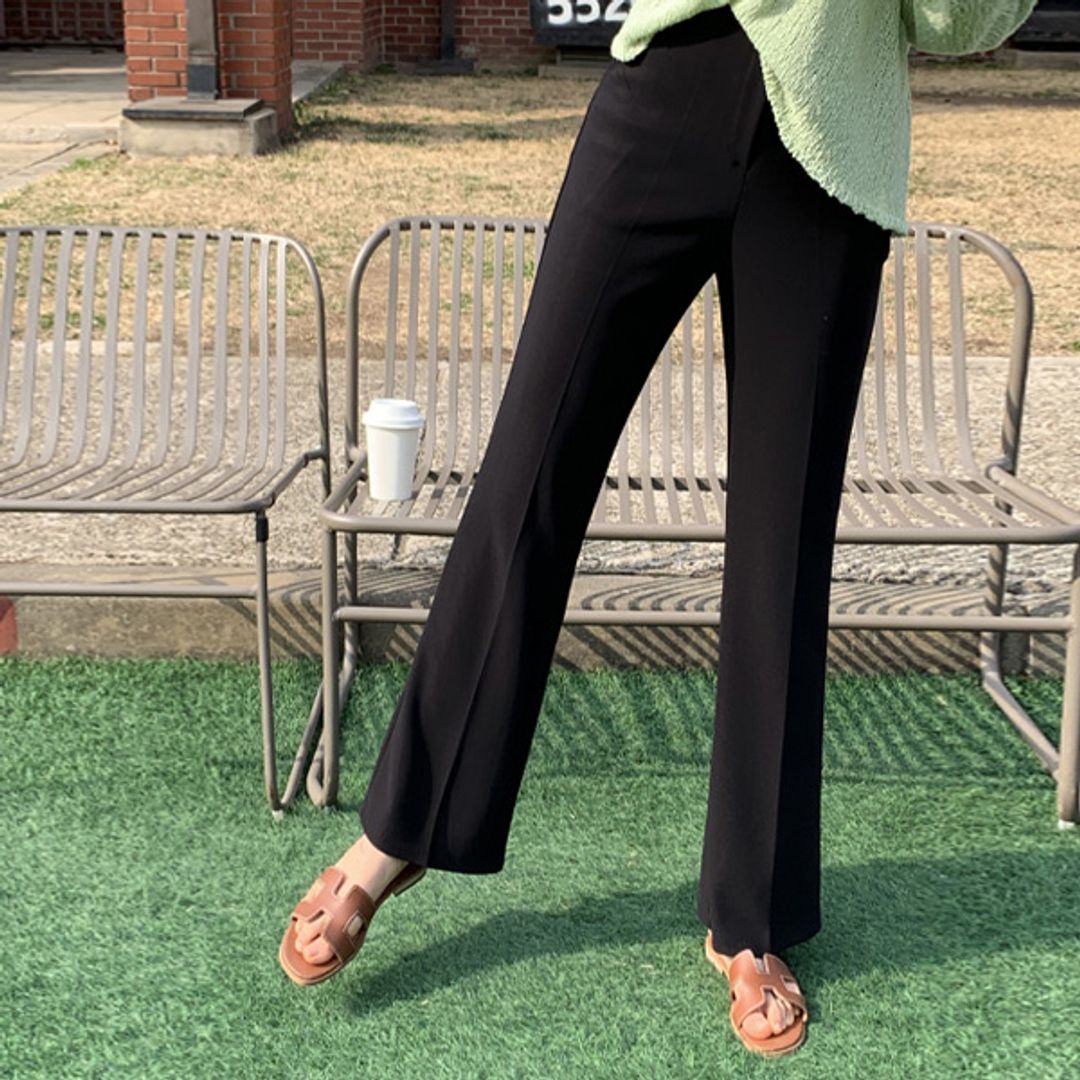 포스티 프롬리리컬 쫀쫀이 2기장 세미 부츠컷 슬랙스 Pants Ps4462