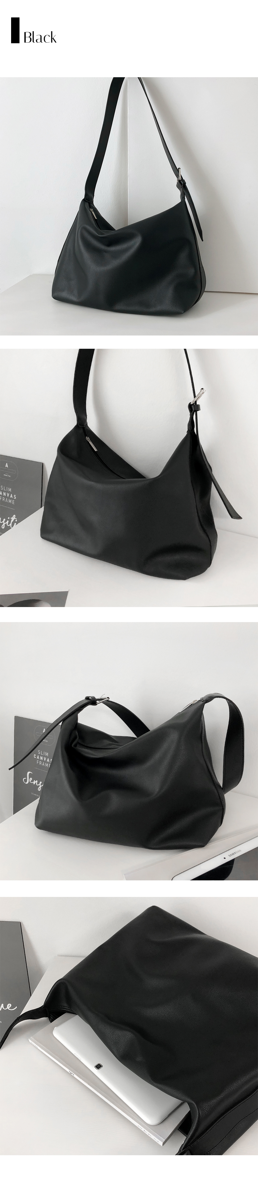 데일리바인 특가당일발송 3col 빅사이즈 벨트스트랩 숄더 여행가방 직장인 대학생 출근 전공책 가방 보부상가방 캐주얼 패션룩 가죽 크로스백 Mo2237