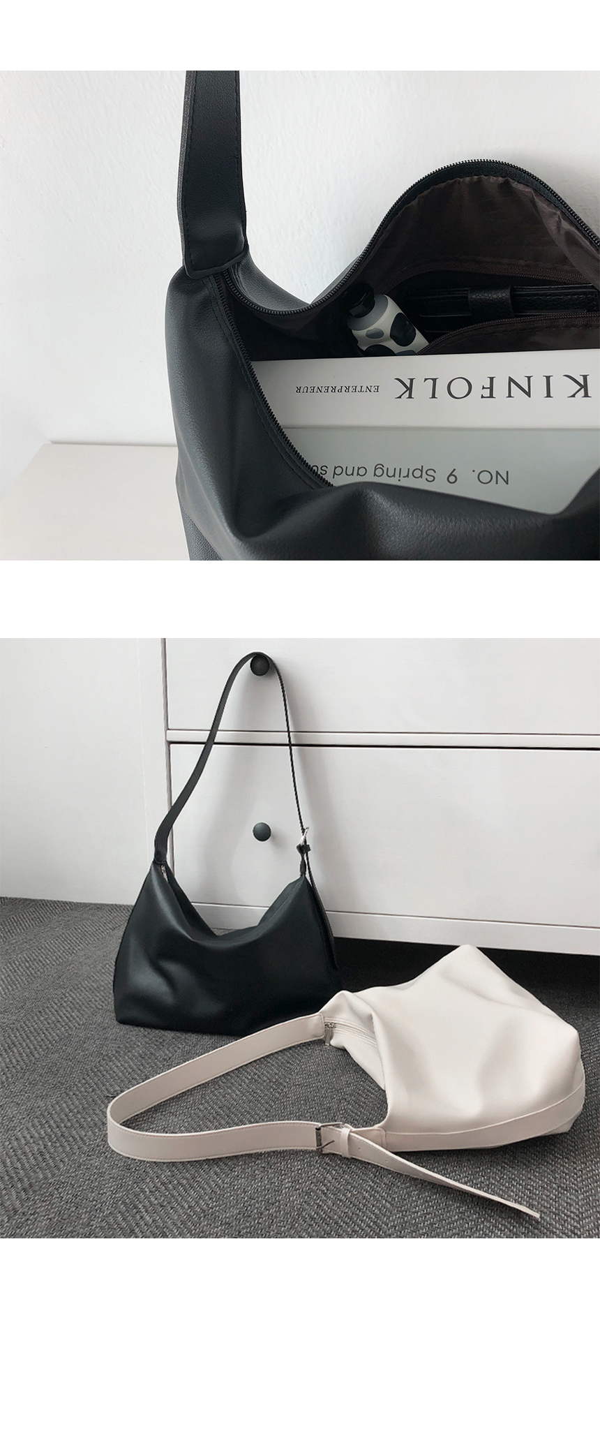 데일리바인 특가당일발송 3col 빅사이즈 벨트스트랩 숄더 여행가방 직장인 대학생 출근 전공책 가방 보부상가방 캐주얼 패션룩 가죽 크로스백 Mo2237