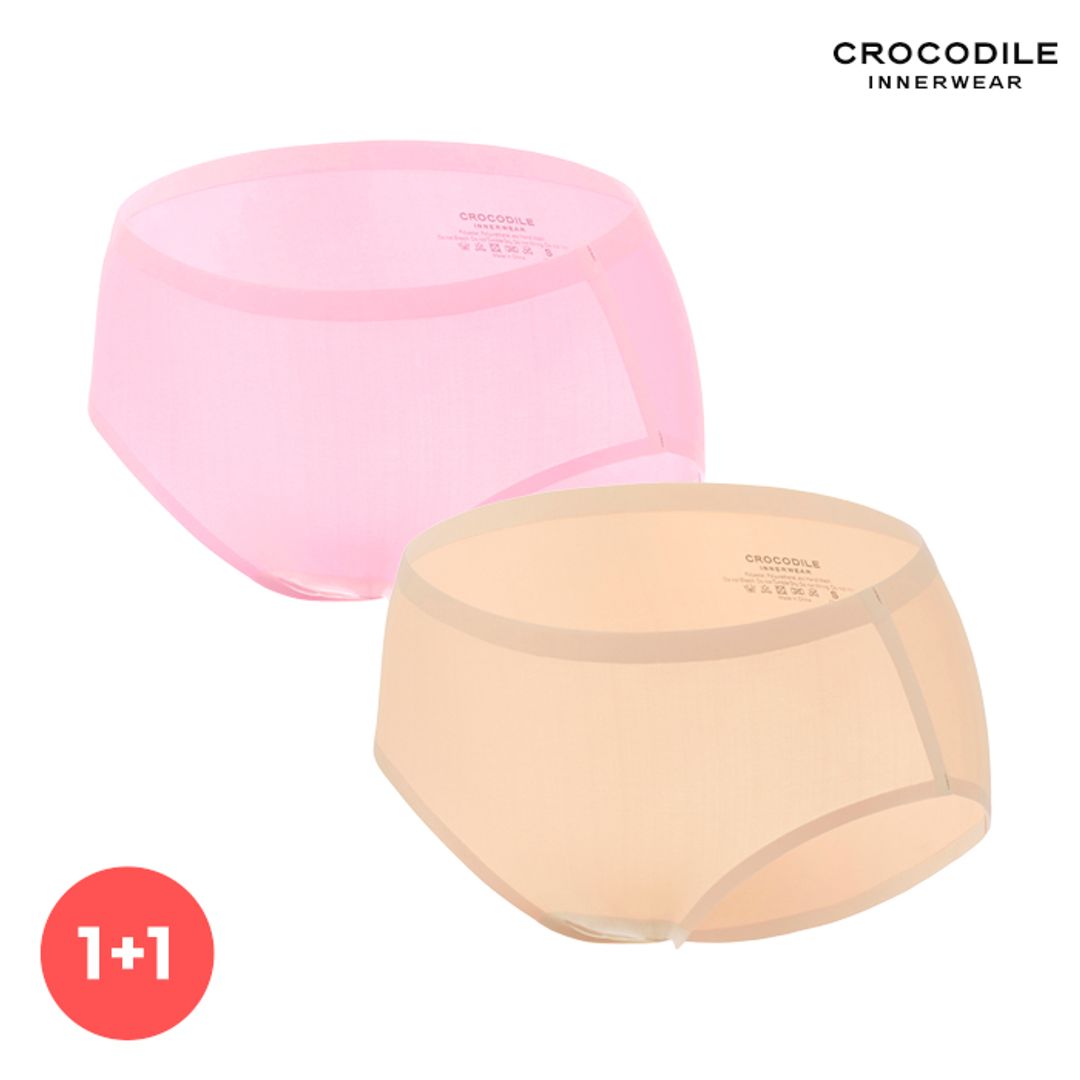 포스티 11 라이크라 슬림 감탄팬티 베이지라이트핑크 2pcs
