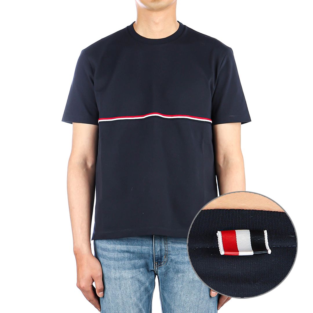 포스티 톰브라운 23ss Mjs221a J0058 415 남성 반팔 티셔츠