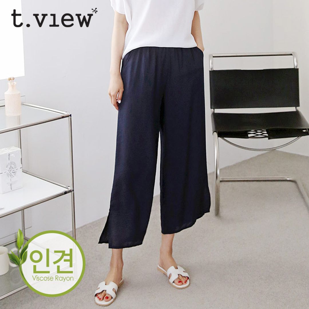 포스티 슬릿8부와이드인견팬츠v3b Vpt019