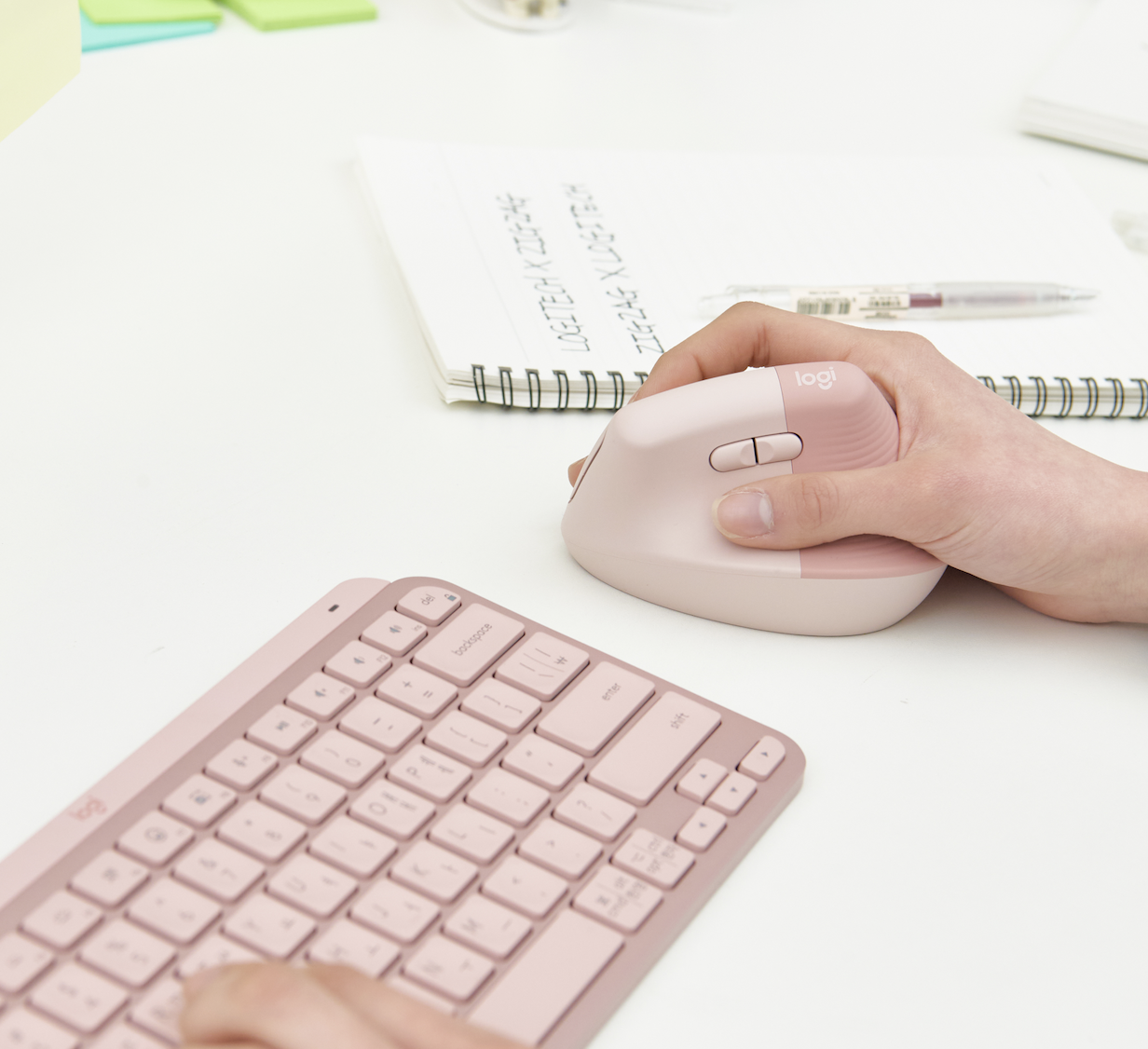 로지텍공식씨알텍 로지텍 버티컬 무선 마우스 LIFT 블루투스 (그라파이트/핑크/그레이)