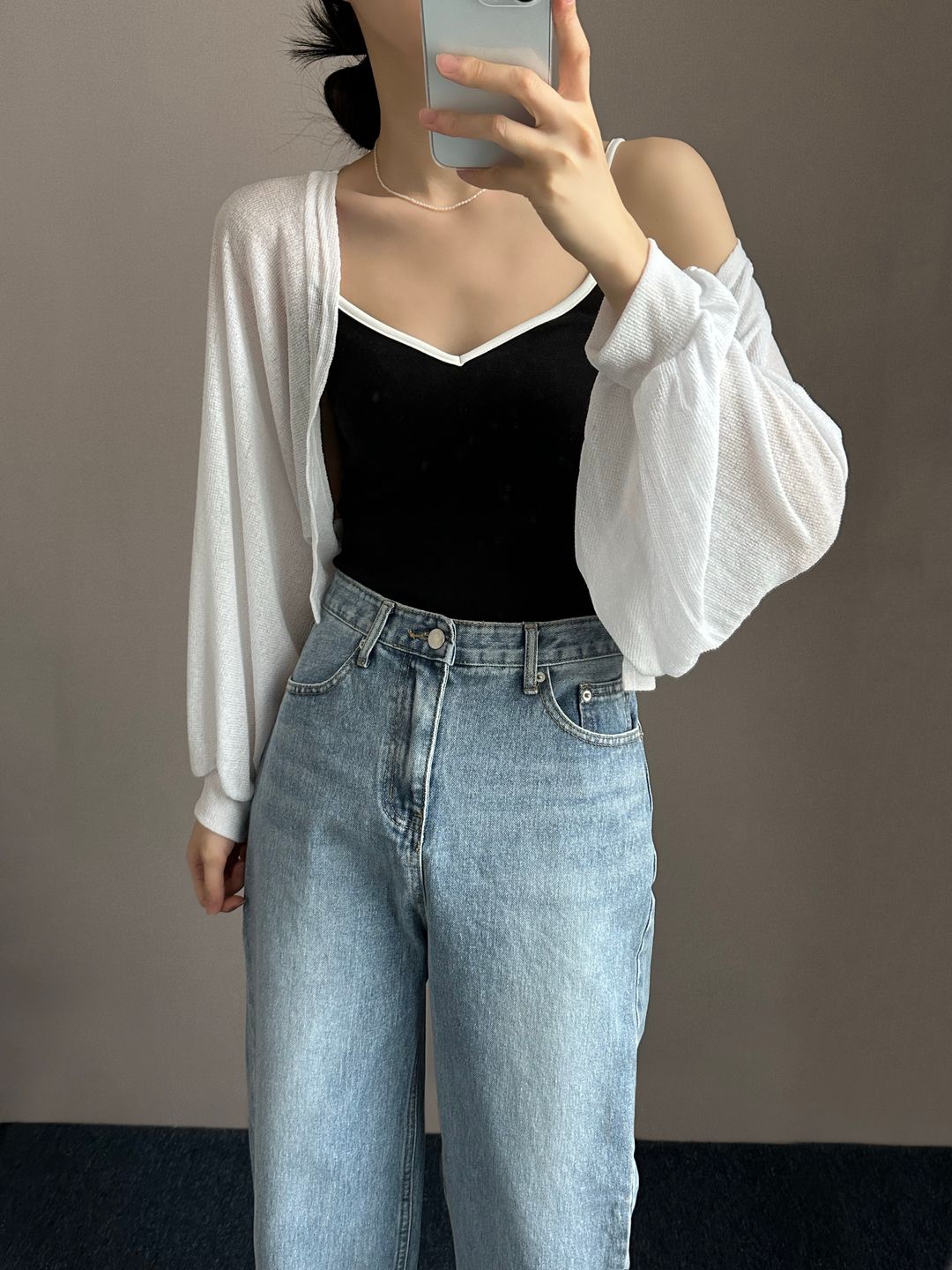 흰베핑검 5컬러 썸머 린넨 볼레로 가디건 나시세트 얇은 여름 봄 아우터