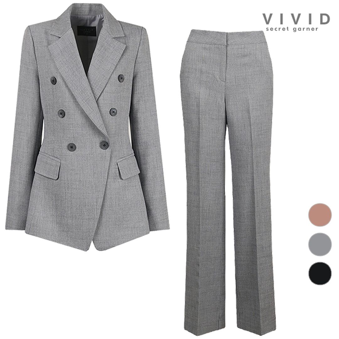 포스티 Vivid Set 여성 에브리 봄가을 정장자켓팬츠 세트