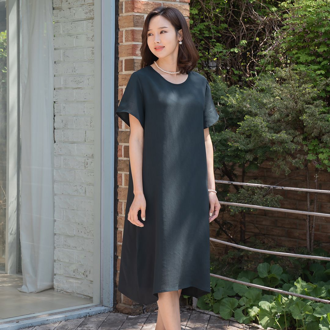 포스티 엄마옷 마담4060 크리즈인견원피스 Qaop304005