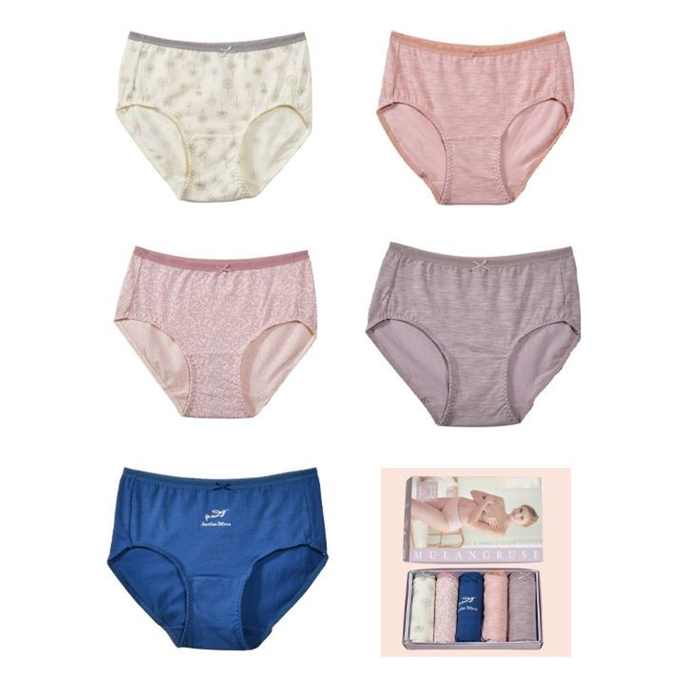 다온이상점 부드러운감촉의 데일리 다양한 색상 여성 맥시팬티 5매입 소프트한재질감 여자속옷팬티 여자속옷 막입기좋은스타일