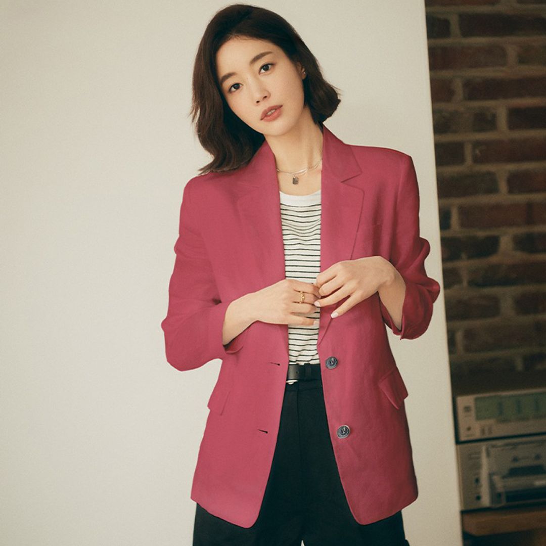 포스티 셀렙샵 에디션 23ss 더네이처 프렌치린넨 100 자켓