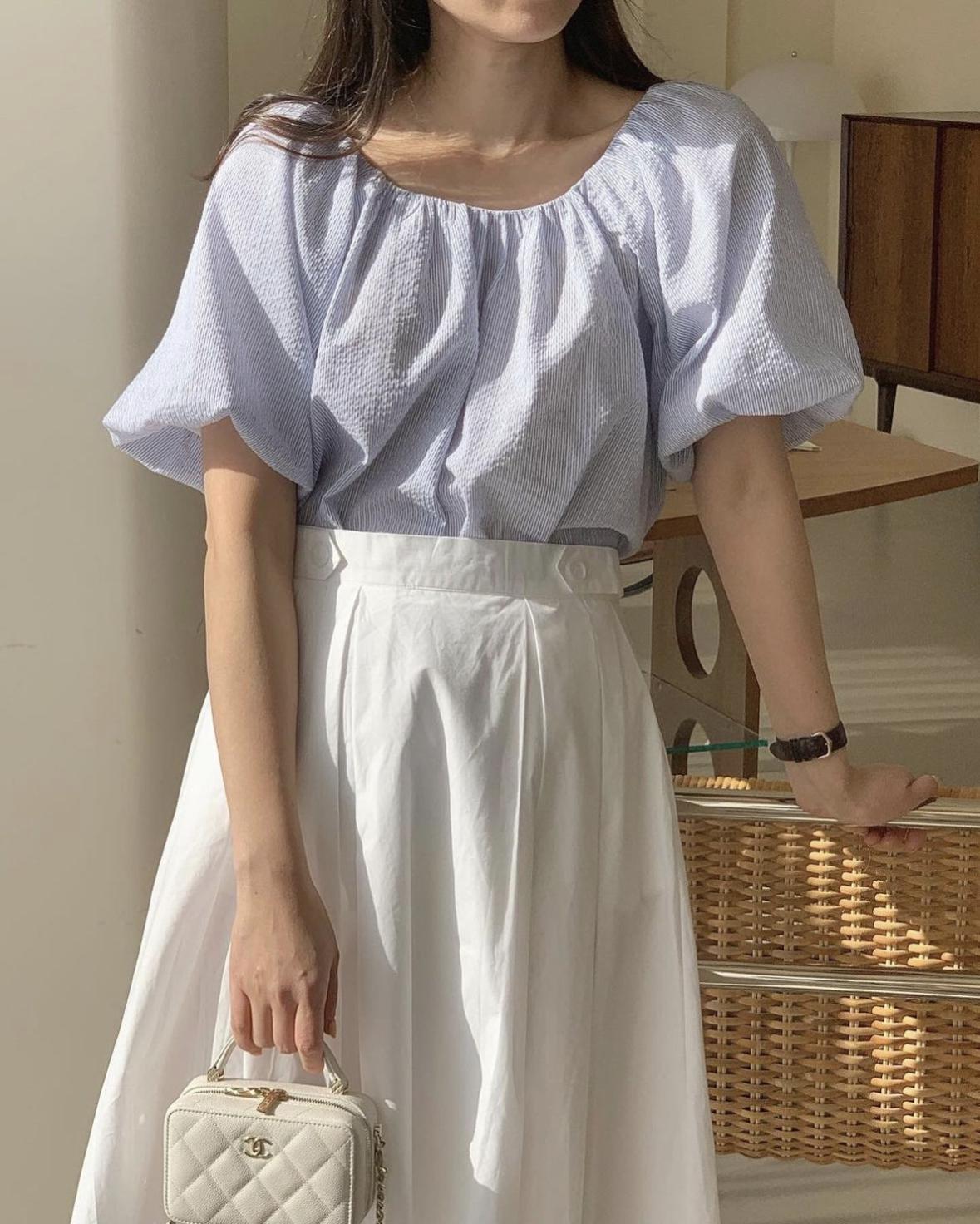 런던레이스 무이벌룬블라우스 2color 23SS