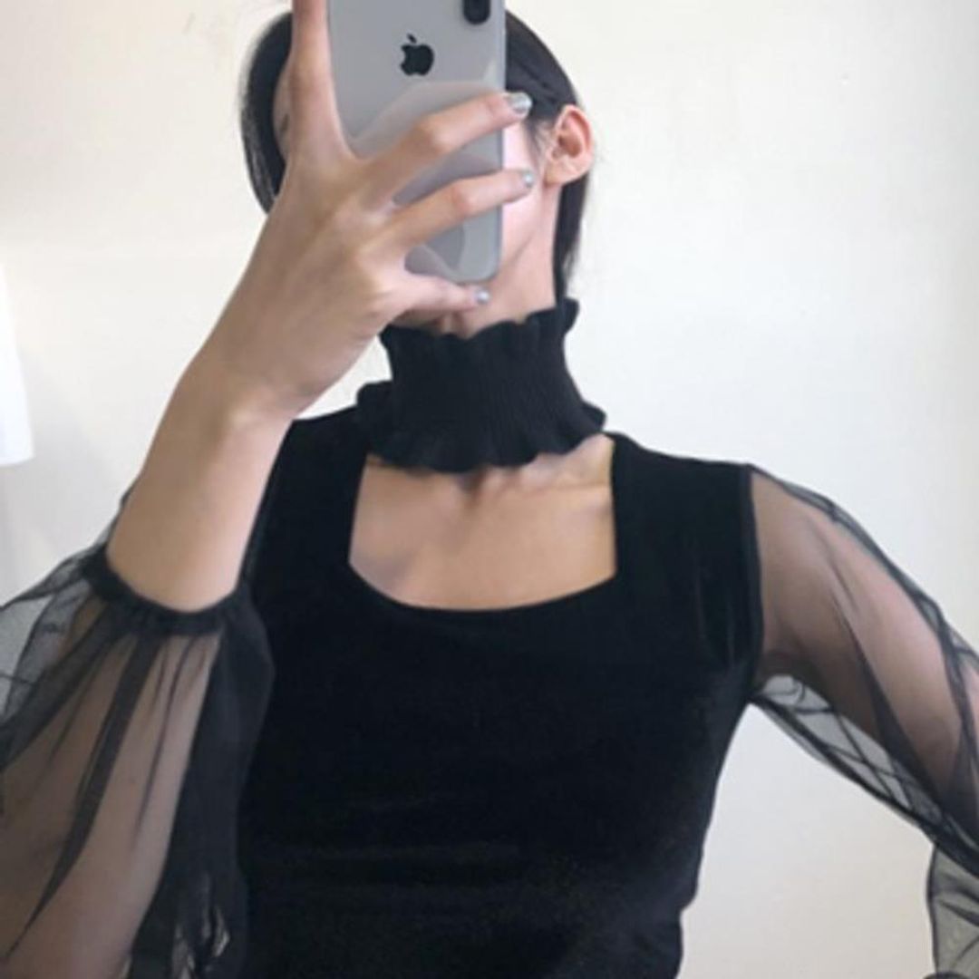 여자 페이크 목폴라 파티 클럽 코디 넥 워머