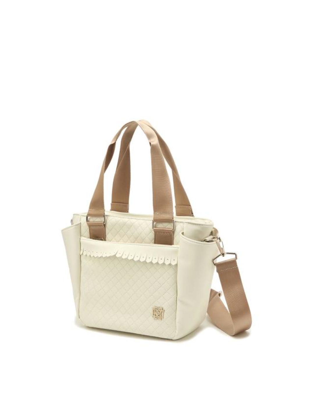 포스티 22fw 닥스 골프 여성 베이지 소프트 가죽 페미닌 미니백dngf2f603i2