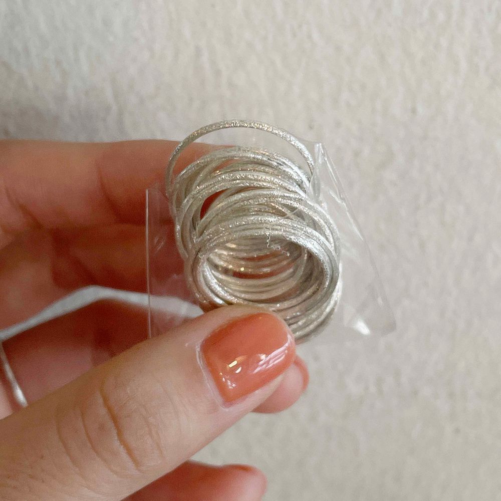 센시볼 [실버925] 1mm sanding ring 샌딩 실반지(1호~30호)