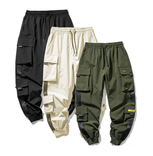 3컬러2사이즈 카고스트랩조거팬츠 남여공용가능 카고 밴딩 조거 팬츠 데일리 편한 남녀 공용 봄 여름 작업복 바지 남성카고바지 여성카고바지 힙한 카고바지 조거바지 스트릿 커플