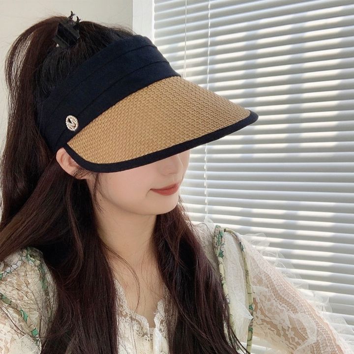포스티 루베나 챙이 넓은 여름 밀짚 썬캡 자외선차단 비치 바캉스 여성 모자