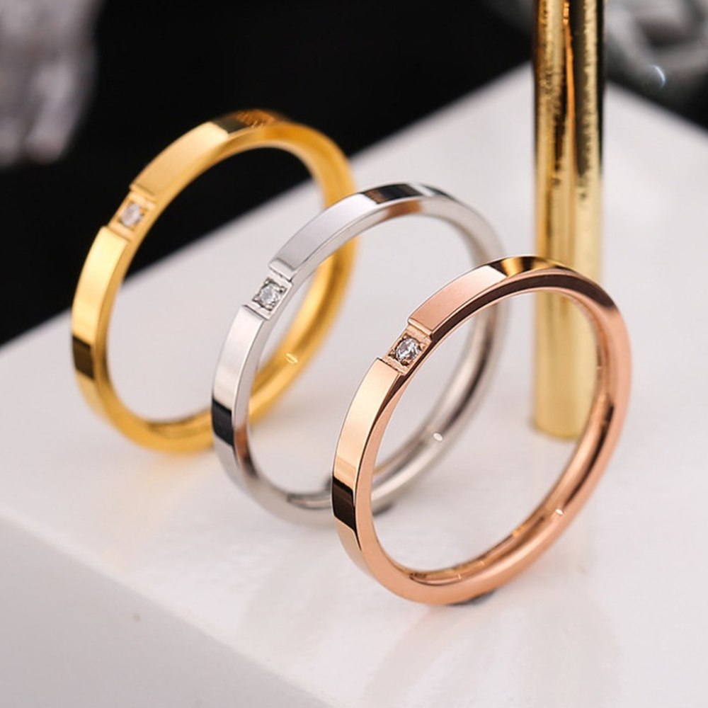 집콕끼리 커플링 기념일 반지 학생 링 우정링 써지컬스틸 데일리 무알러지 써지컬 여자친구 선물 큐빅 변색없는 레이어드 가드링 대학생 고등학생 실 애끼 검지 중지 엄지 커플