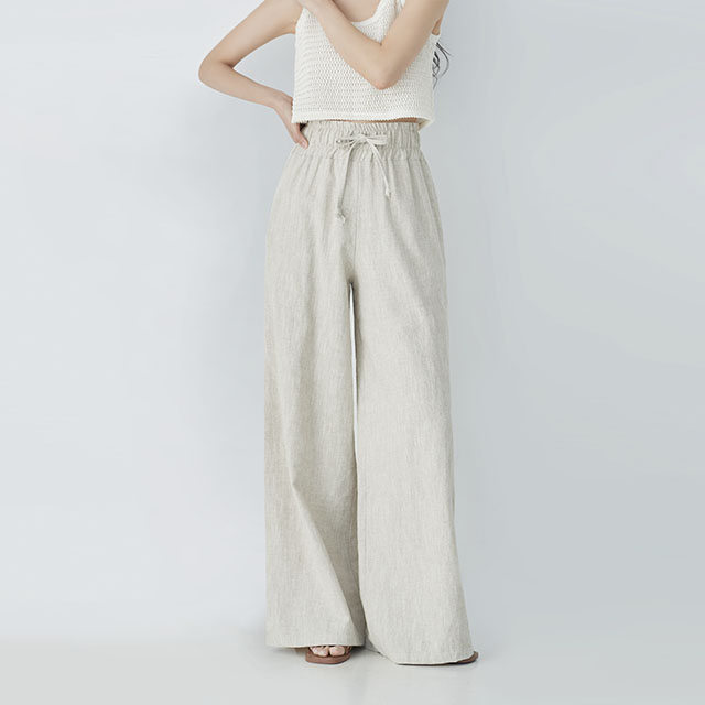 리틀마켓 라스트원 세일 스트링 밴딩 탄탄 린넨 롱 와이드 팬츠 Pe11b3 바지 썸머 트레이닝 츄리닝 베이지 블랙 핑크 캐쥬얼 마실 등원 여행 바캉스 휴양지 해변 비치