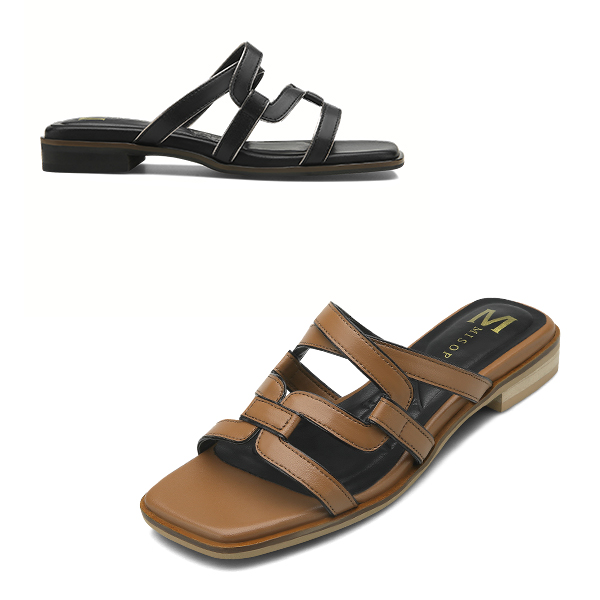 포스티 - M-misope 소가죽 슬리퍼 512323505 2cm