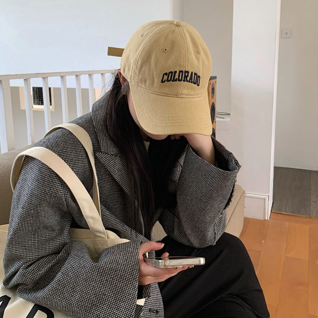 노베 자수 캡모자 볼캡 대두 얼굴작아보이는 커플 야구모자
