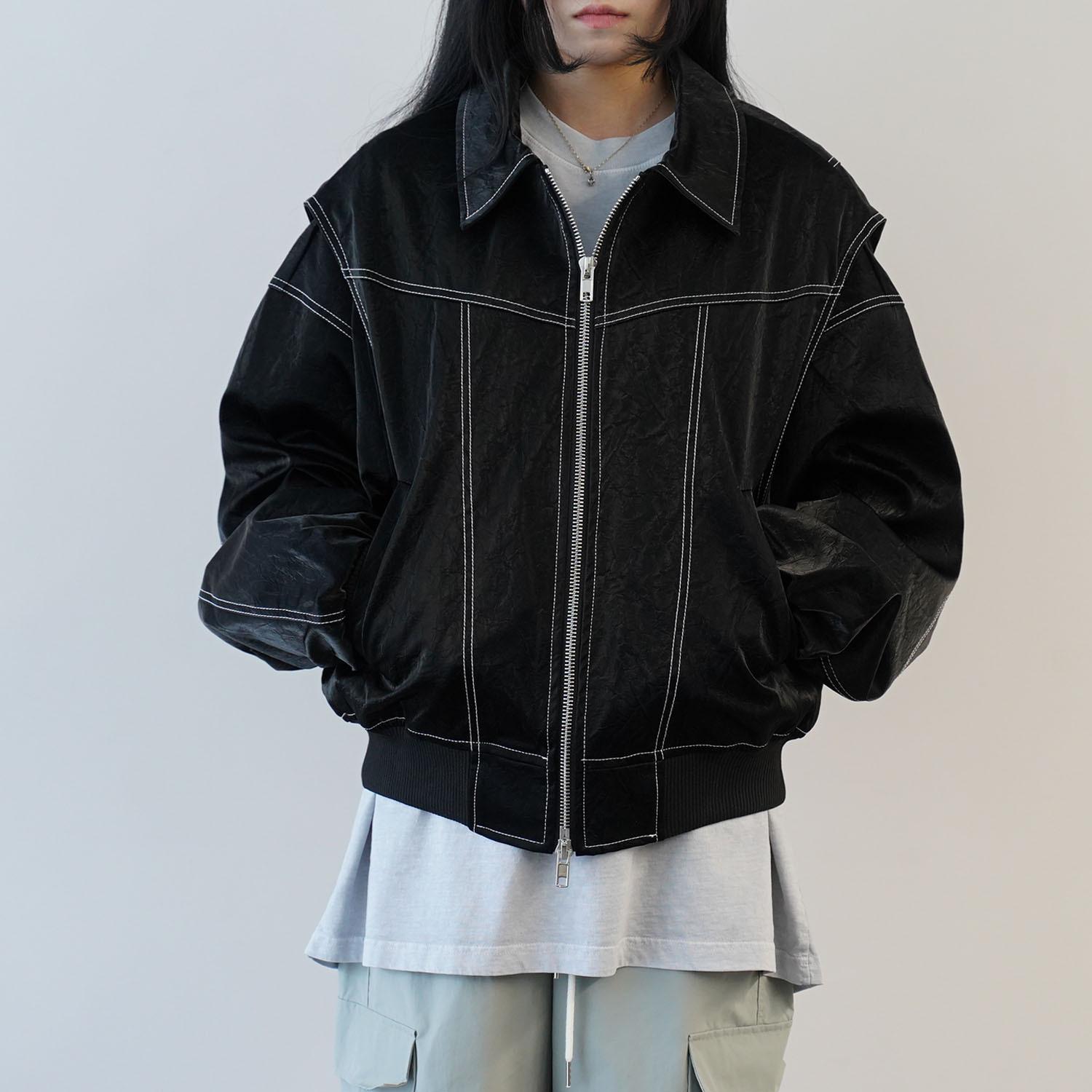 바이퍼 레더 2웨이 집업 자켓 Viper leather 2-way zip-up jacket