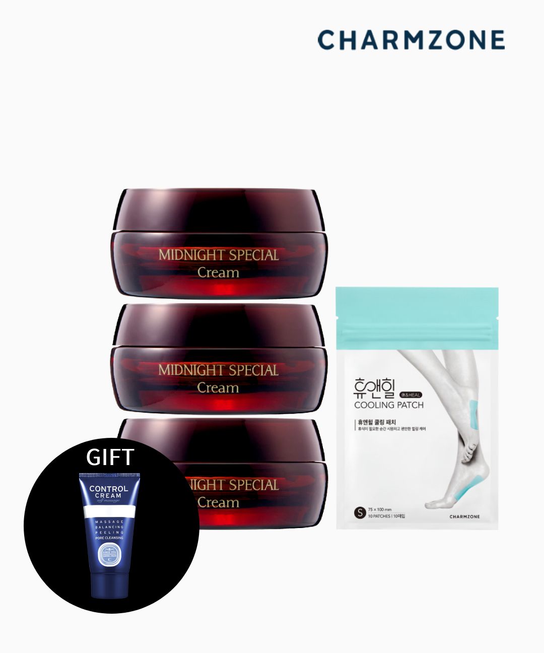 포스티 참존 미드나이트 스페셜 크림 50ml X3 휴앤힐 패치 증정