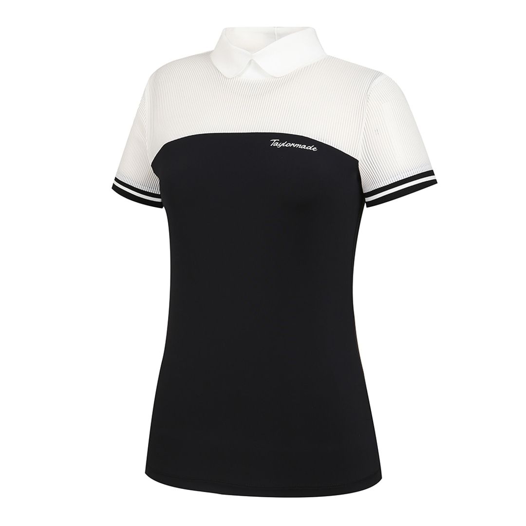 포스티 여성 줄무늬 카라 반팔티셔츠 Twtpk6147 100
